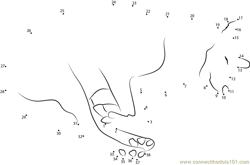 Wolf Connect The Dots Worksheets Hard Sketch Coloring Page