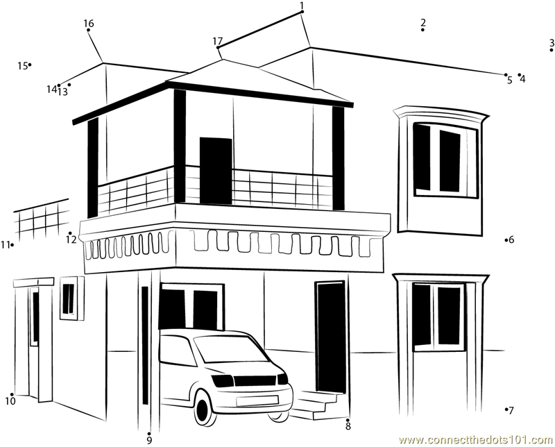 Duplex Home Cartoon